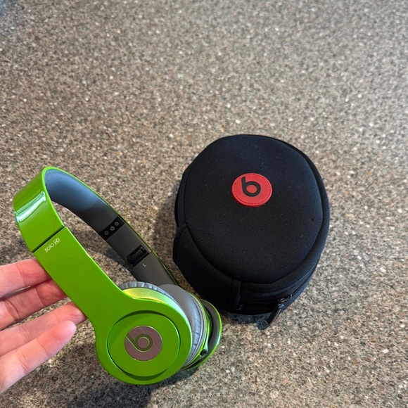 Beats by Dre | Headphones | Lime Green Beats Solo Headphones | Poshmark